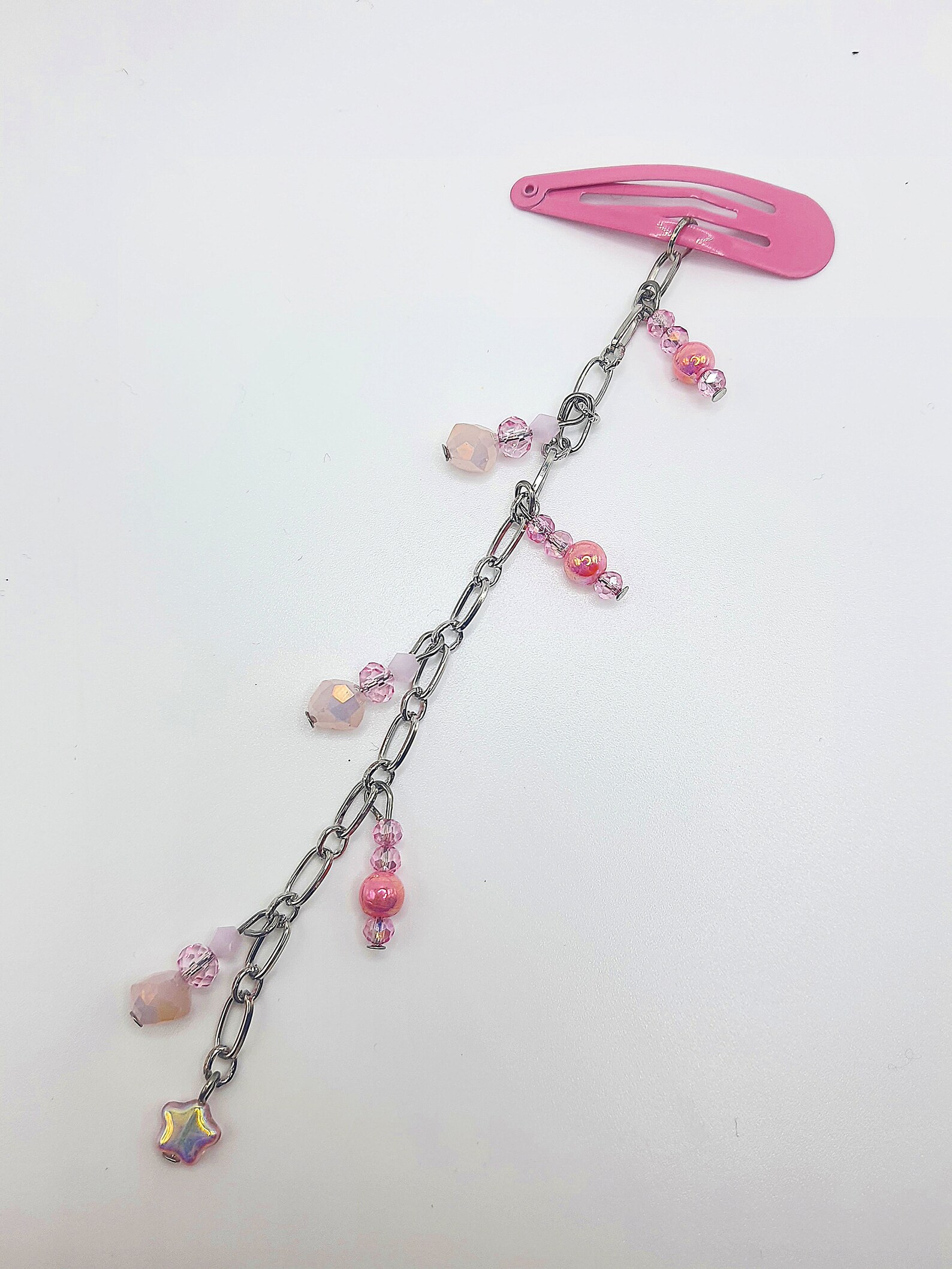 Hair Clips With Beaded Dangle Chain Hair Accessories Hair - Etsy