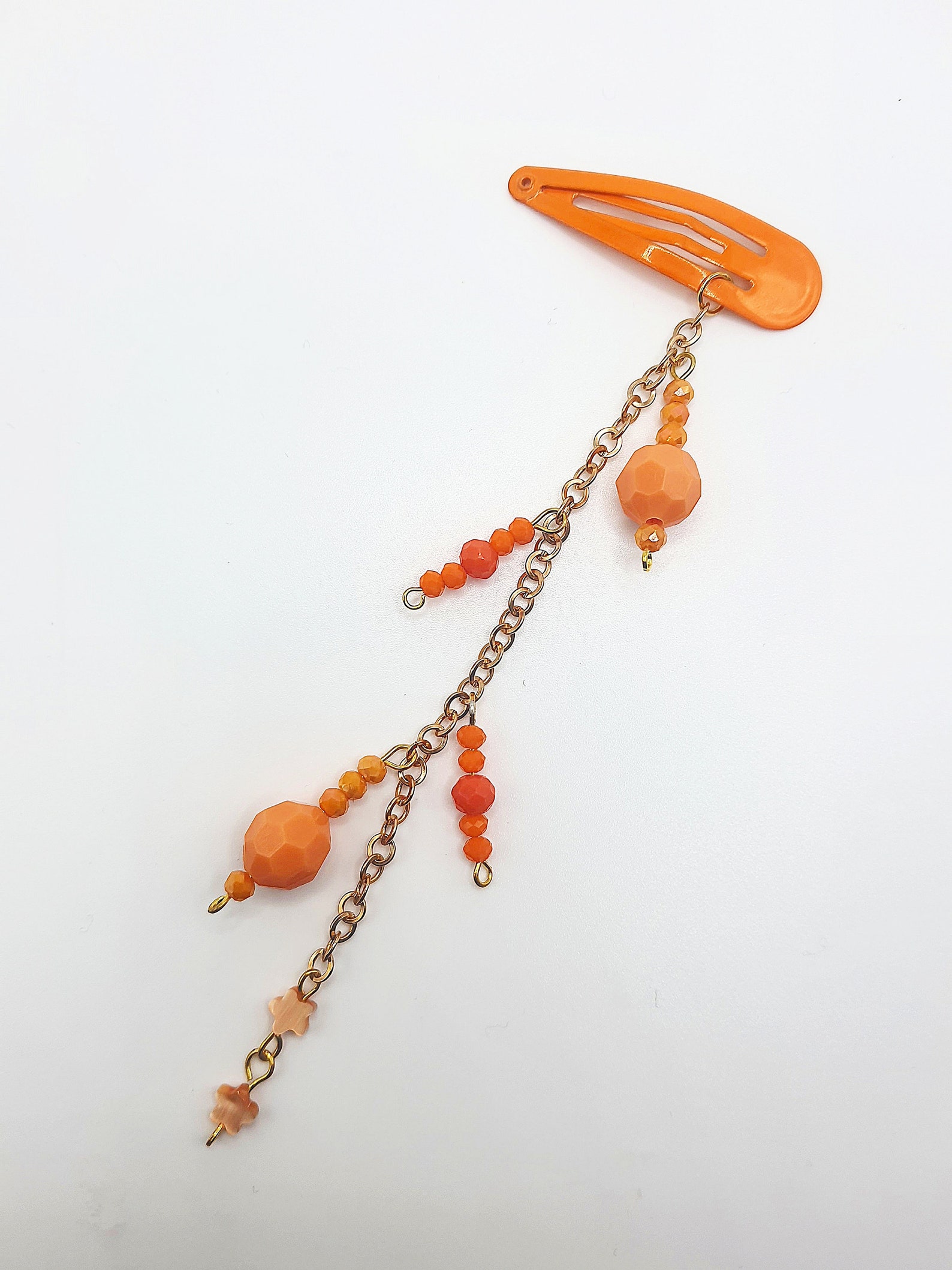 Hair Clips With Beaded Dangle Chain Hair Accessories Hair - Etsy