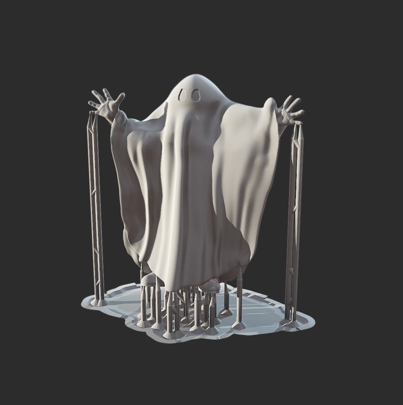 Halloween Cute Ghost - STL for 3D Printing - Digital File - Etsy