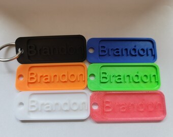 3d Printed Custom Keychain - Etsy