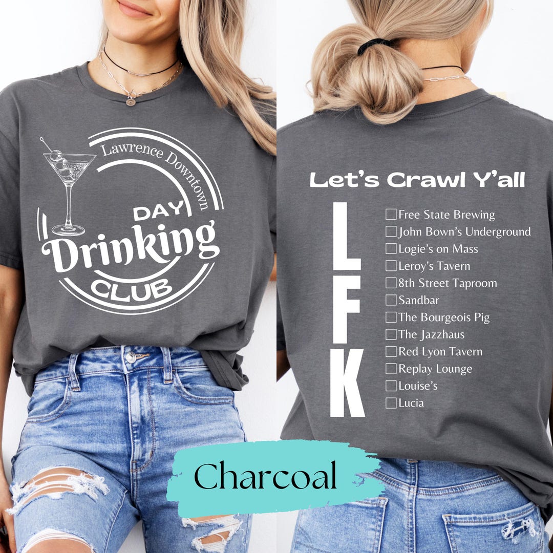 Lawrence Day Drinking Club T-shirt | Martini Lover's Shirt | St ...