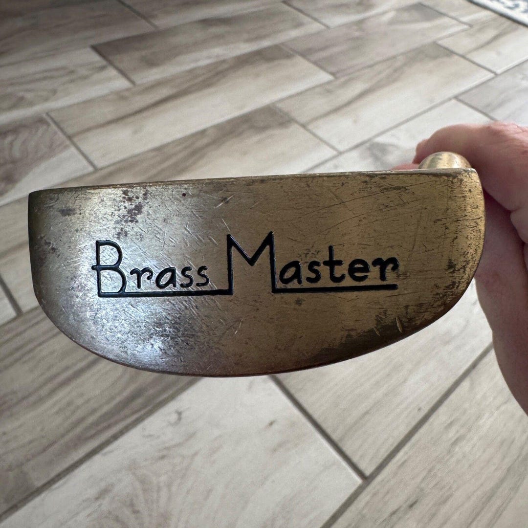 Vintage Brass Master Putter 34.5" RH Dizanium Lite Shaft Royal Golf ...