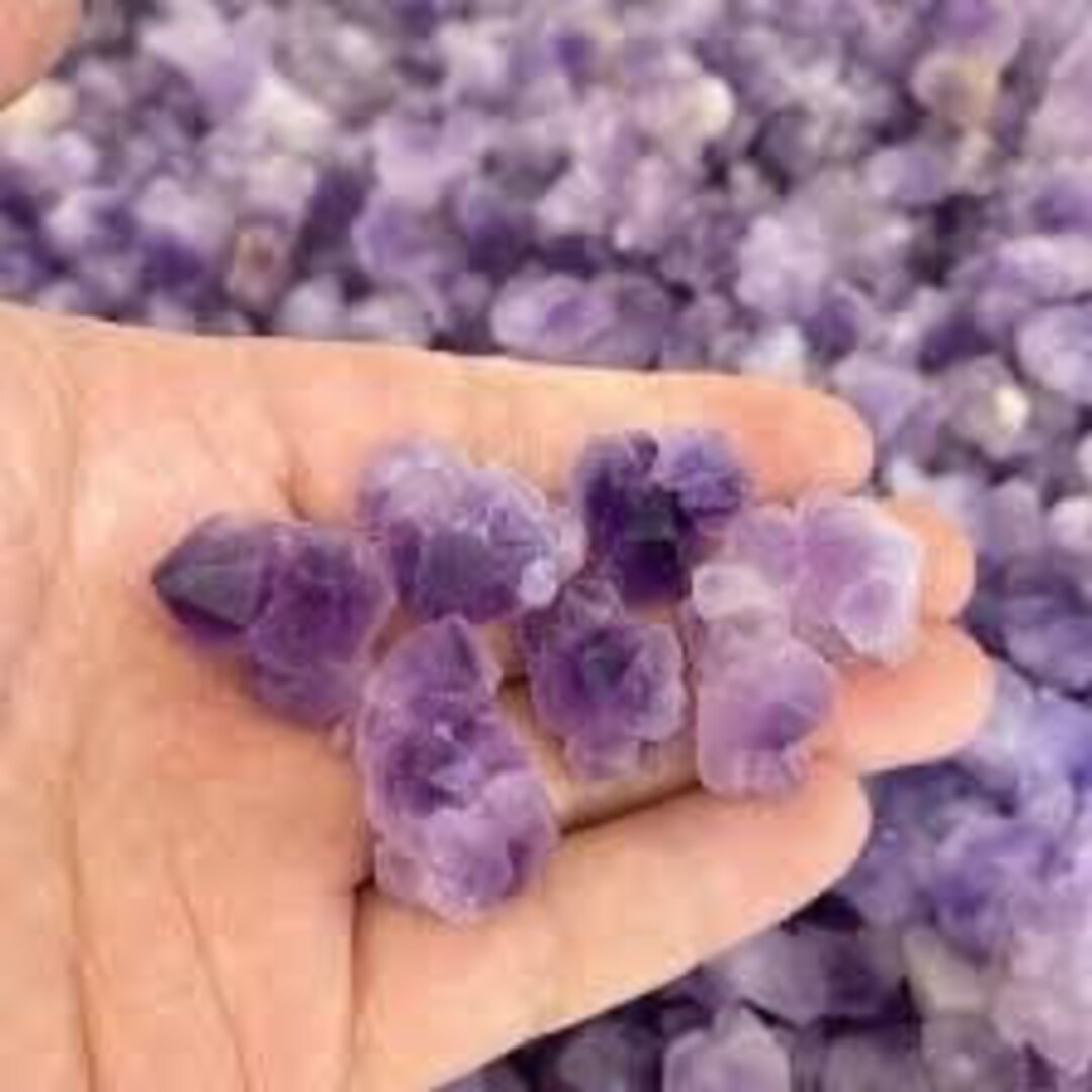 Mini Amethyst Crystal Clusters Raw - Etsy