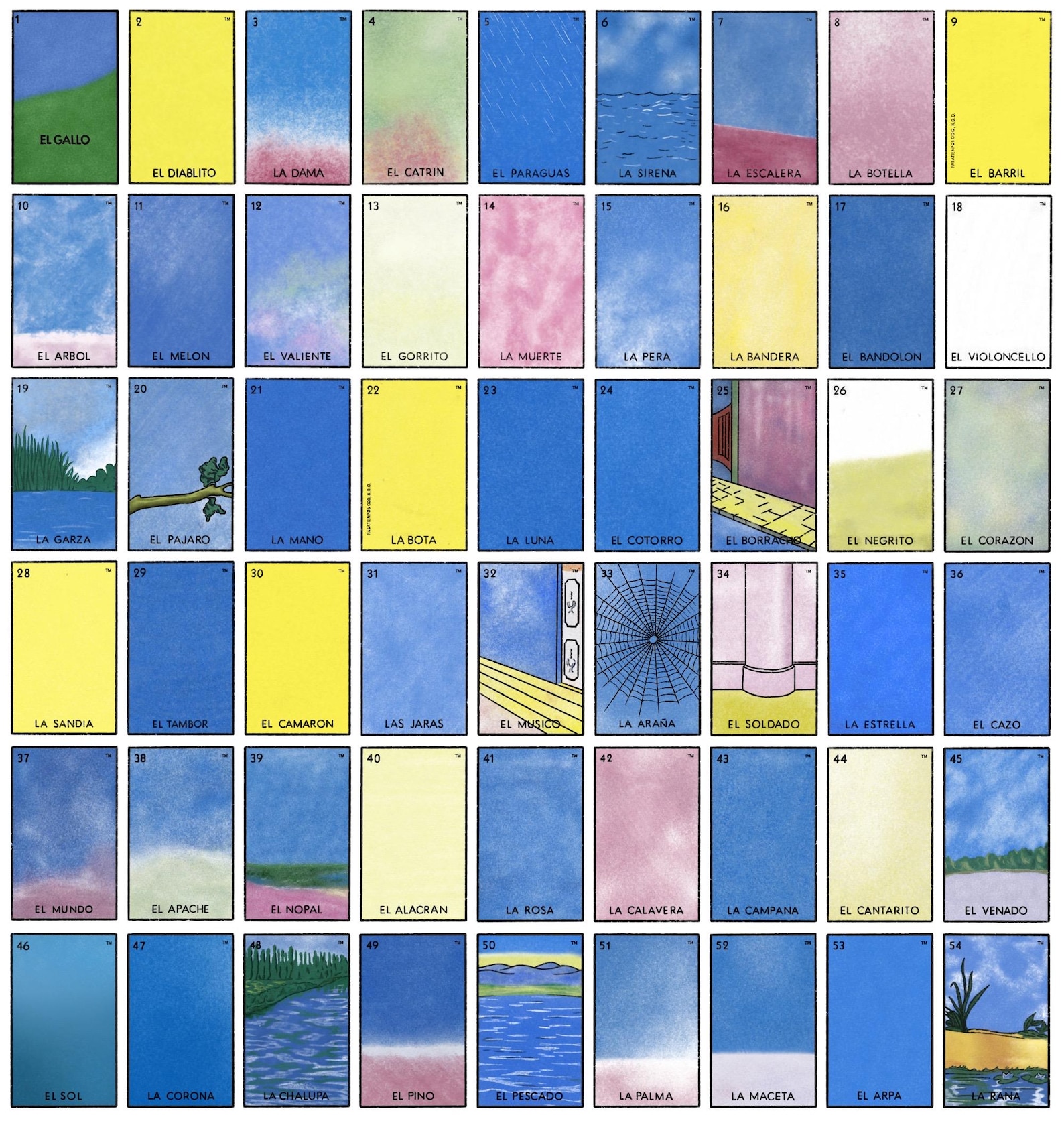 Build Your Own Loteria - Loteria Cards Template and Backgrounds Digital ...