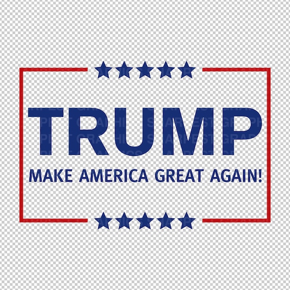 SVG PNG Trump Make America Great Again MAGA Color - Etsy