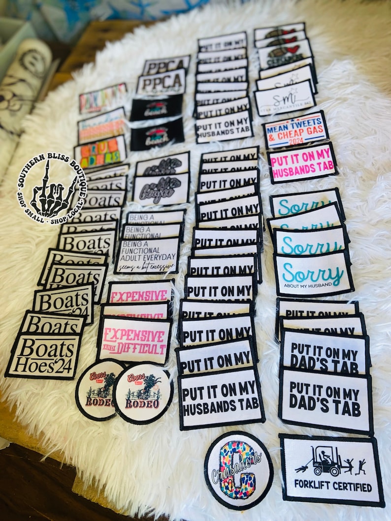 Blue Character Dad Adult Humor Iron on Patch Trucker Hat Bar - Etsy