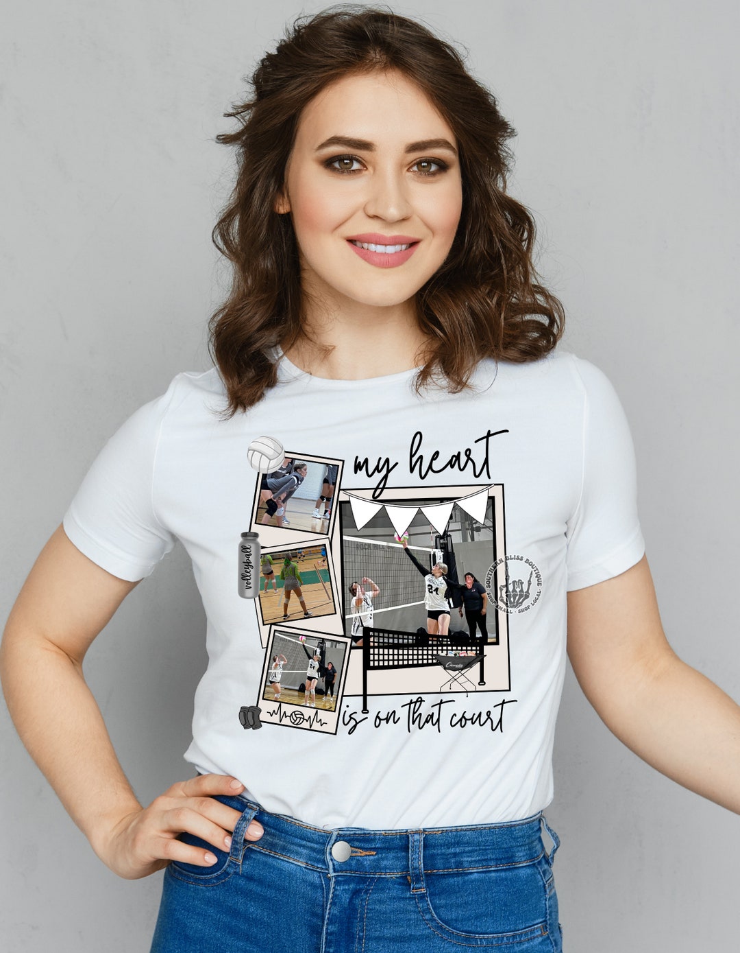 Volleyball Custom Sport Frames, With Your Photos T-shirt - Etsy