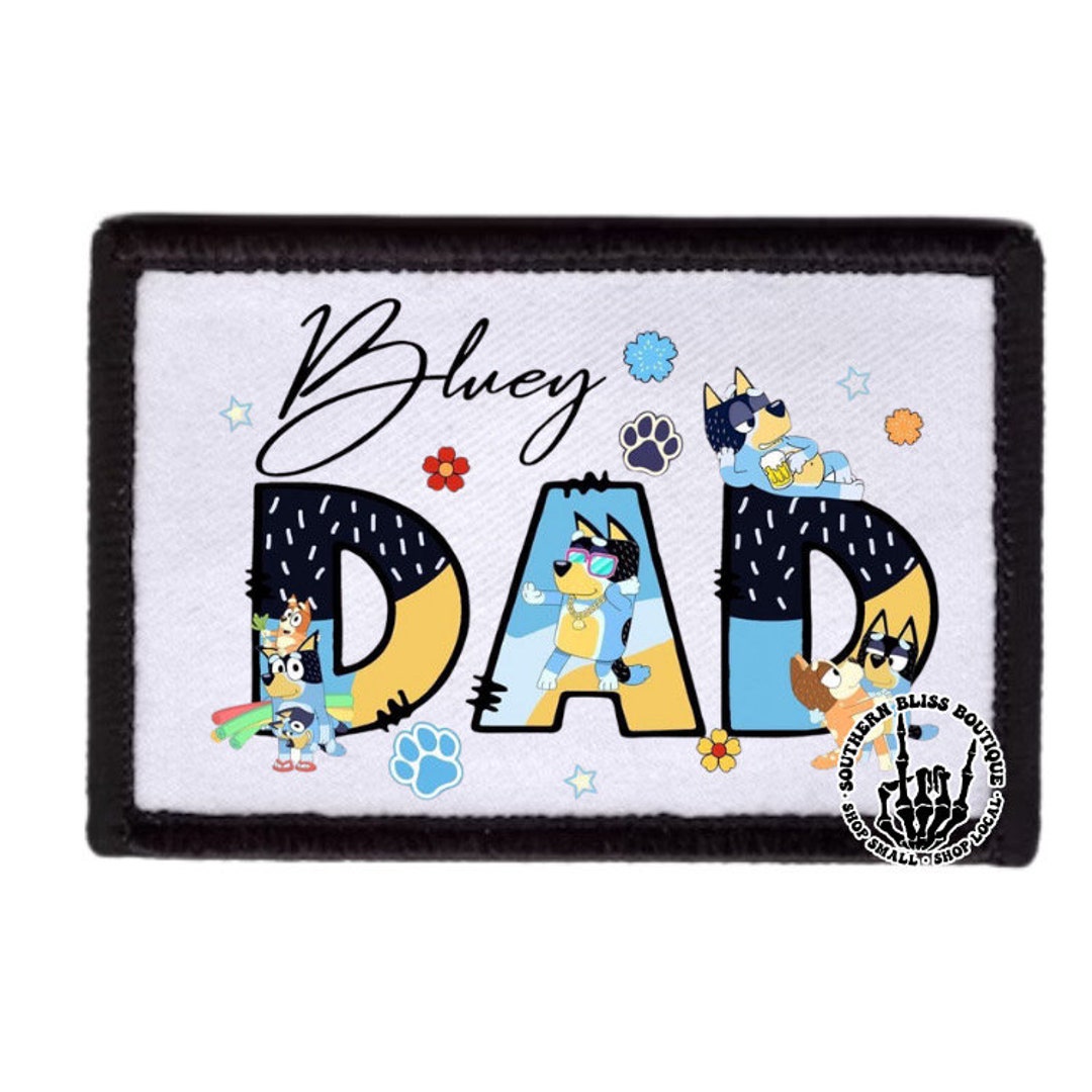 Blue Character Dad Adult Humor Iron on Patch Trucker Hat Bar - Etsy