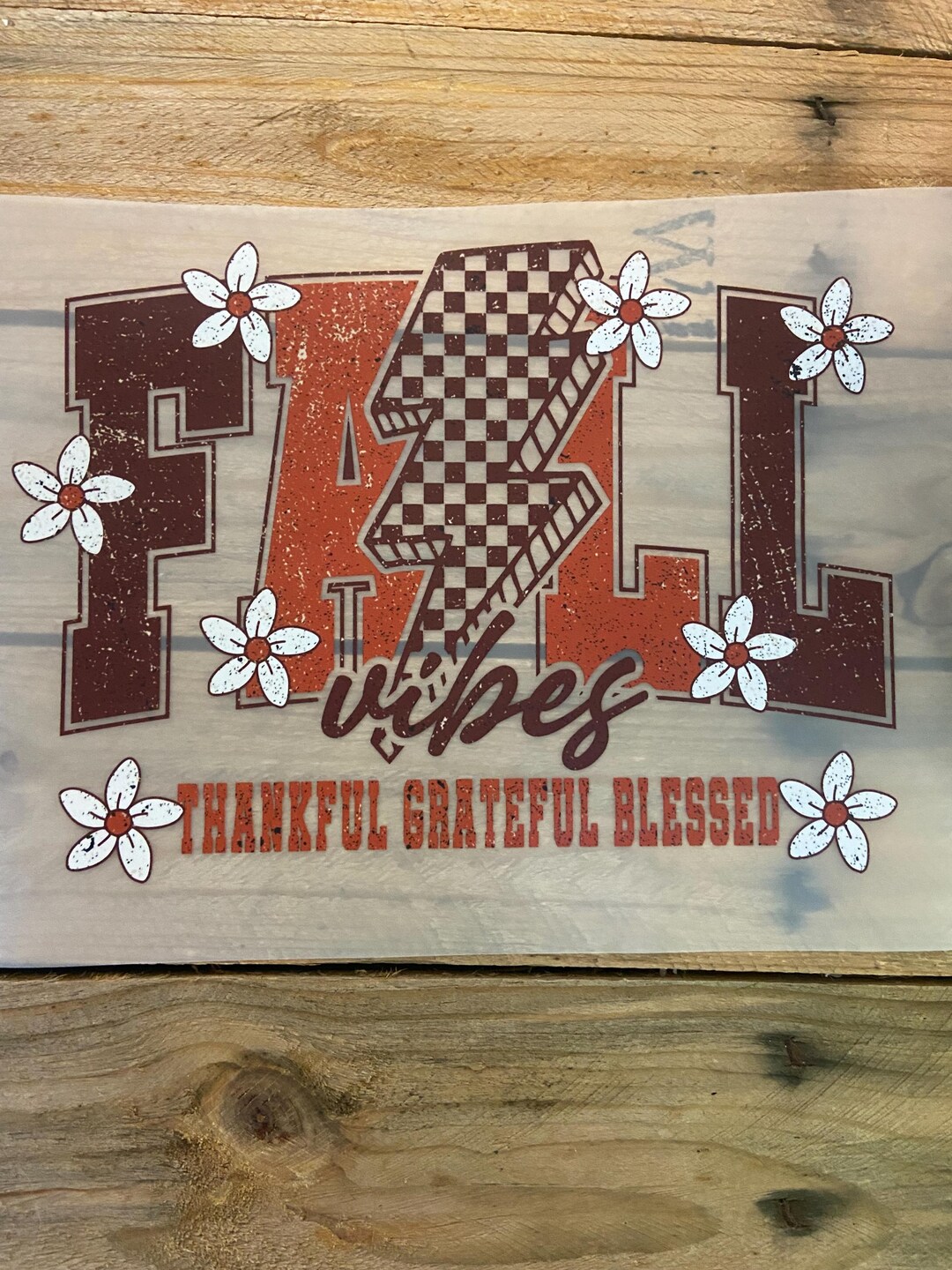 Fall Vibes Thankful Grateful Blessed, Thanksgiving, Print ONLY, Ready ...