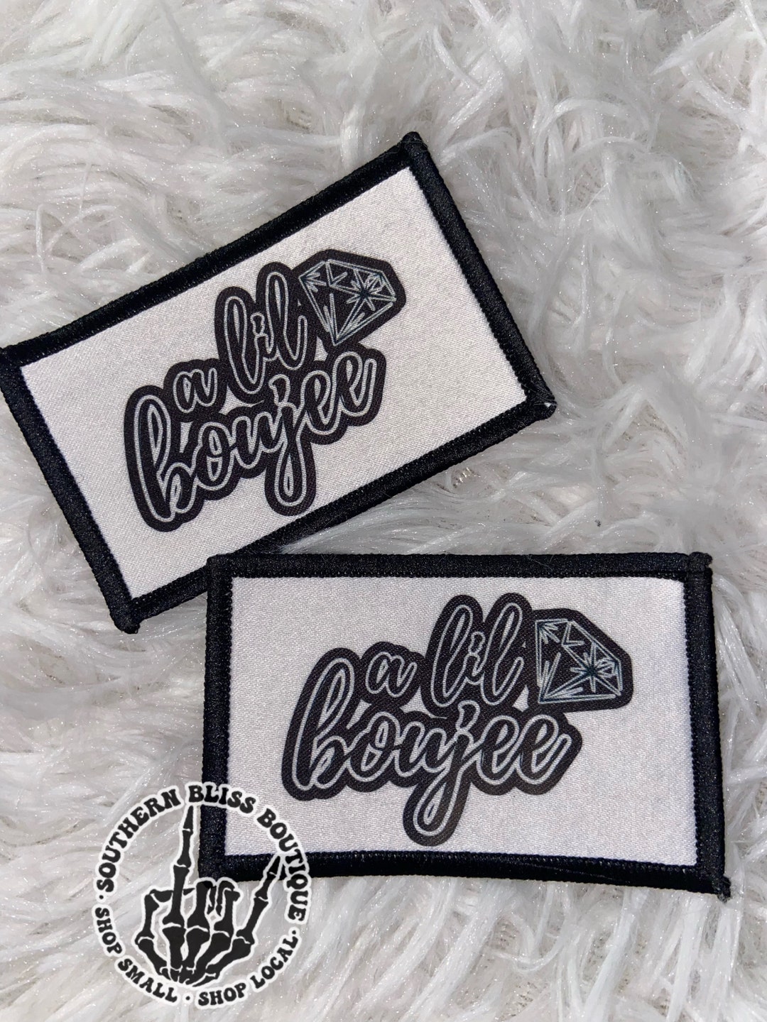 A Lil Boujee Adult Humor Iron on Hat Patch Trucker Hat Bar - Etsy