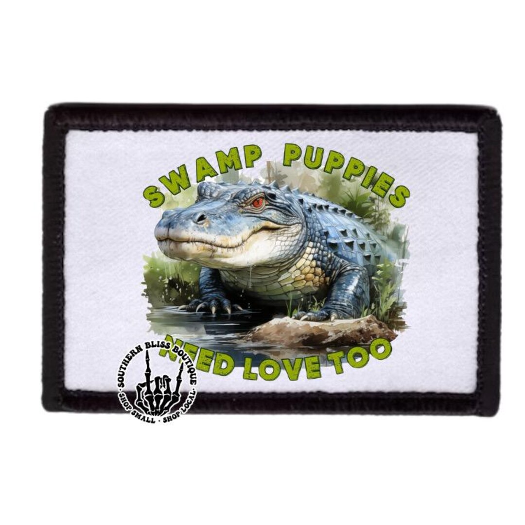 Swamp Puppies Need Love Gator Iron on Patch Only Trucker Hat Bar - Etsy