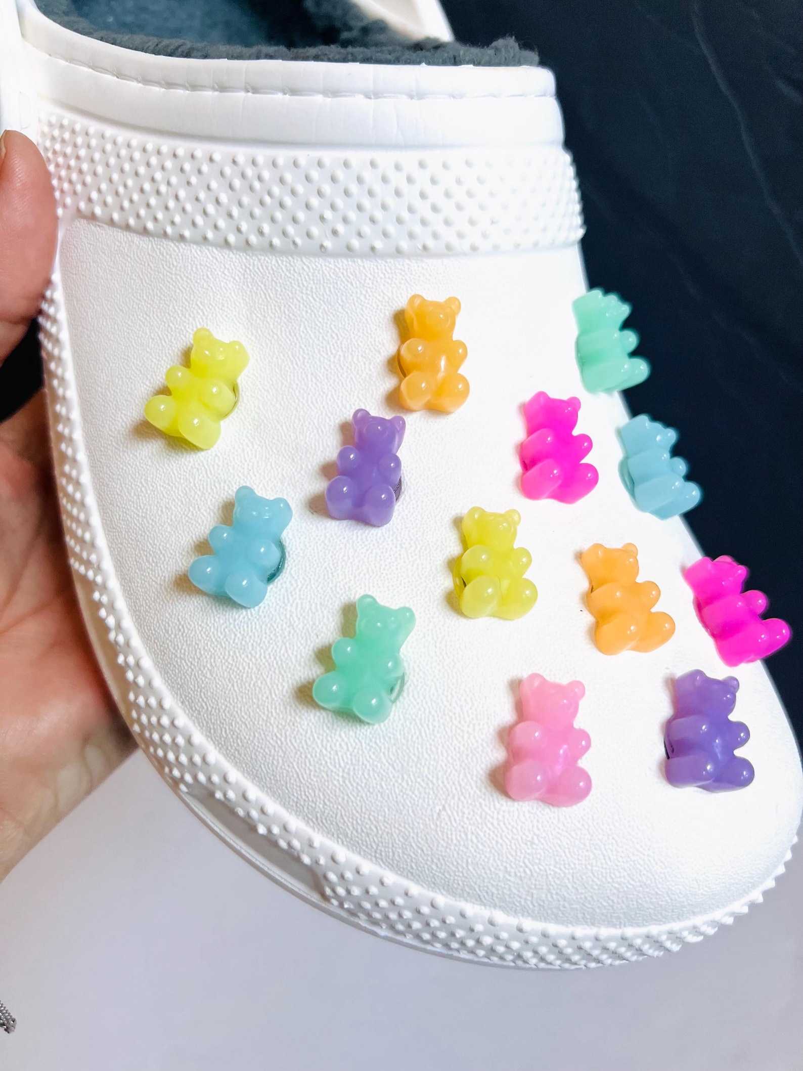 6pc 8pc 10pc or 12pc Bundle - Gummy Bear Glitter Ombré, Pastel or Solid ...