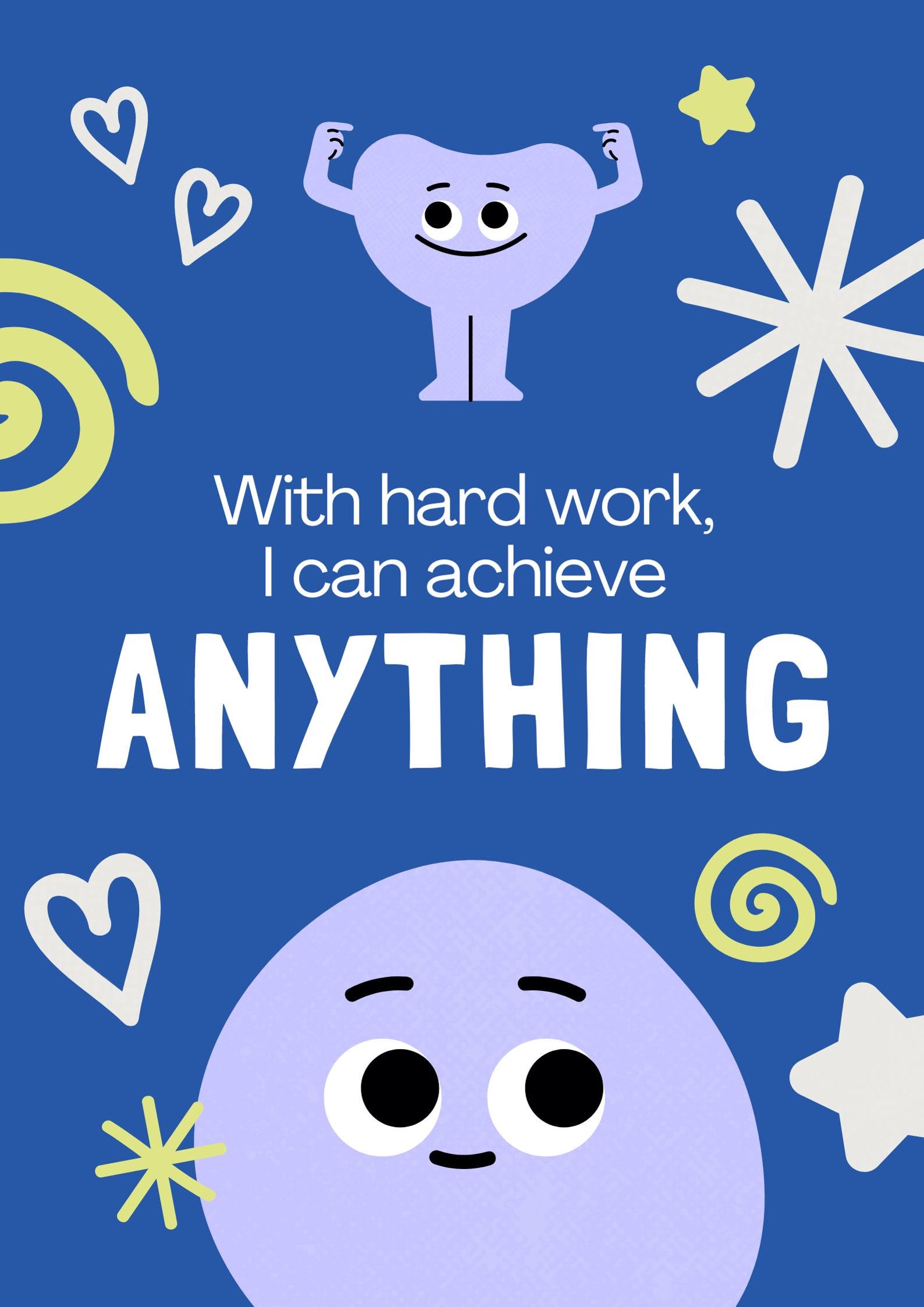 Hard Work Poster - Etsy