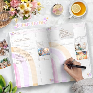 Editable Printable Homeschool Planner, Home Education Plan Record ...
