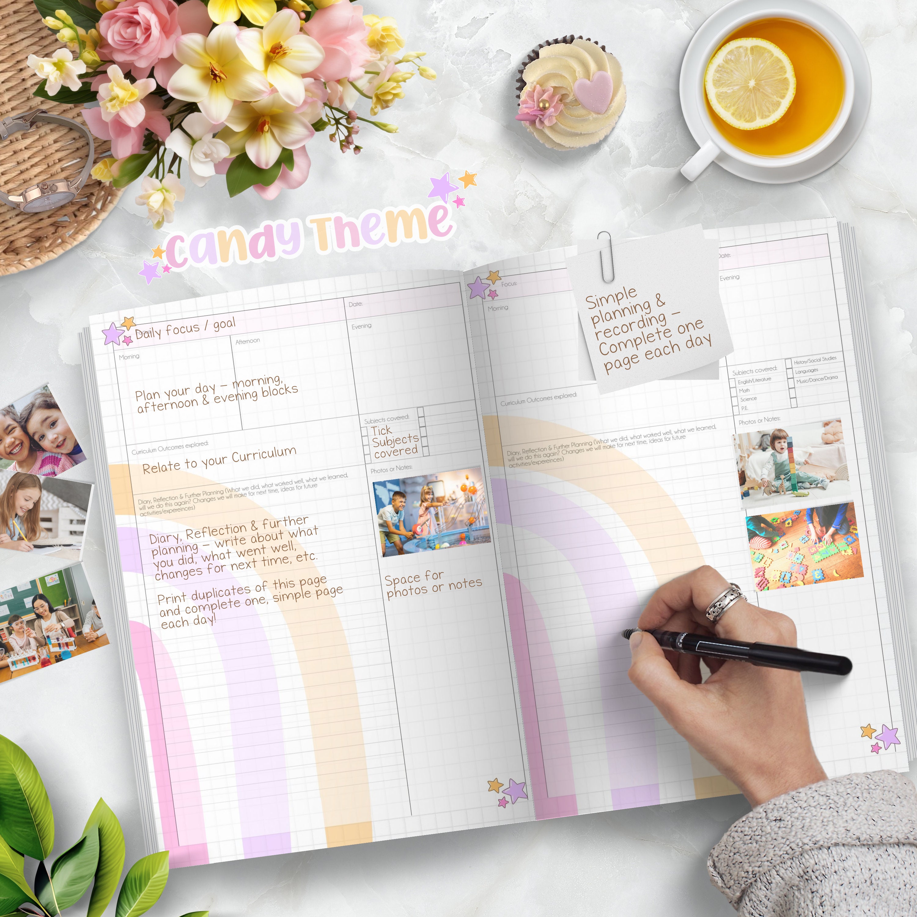 Homeschool Planner, Editable Printable Home Education Plan Record ...