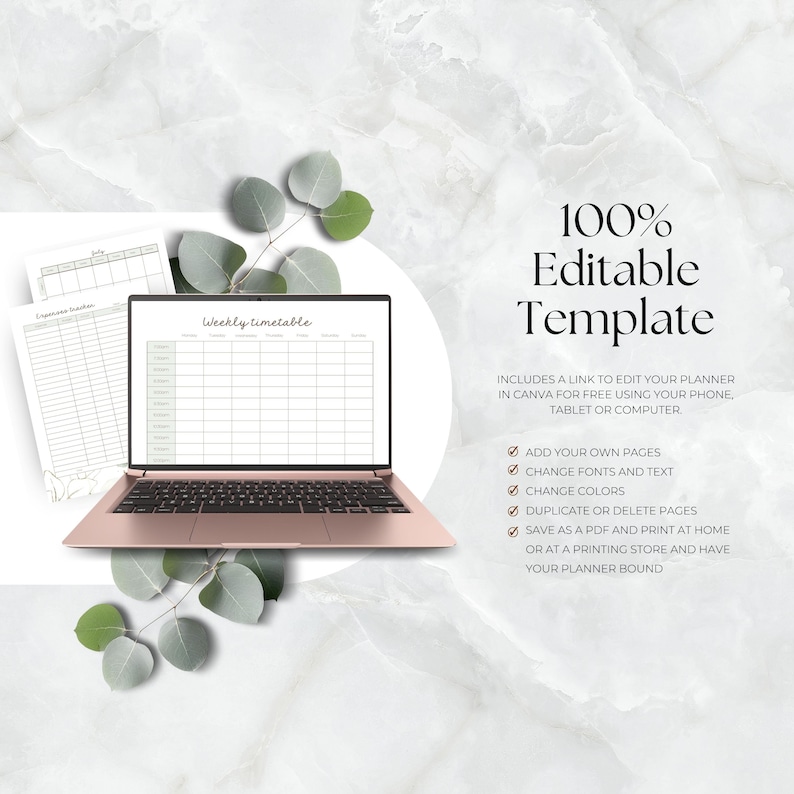Simple Homeschool Planner, Editable Printable Home Education Curriculum ...