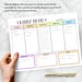 Weekly Homeschool Record Printable Diary Reflection Editable Lesson ...