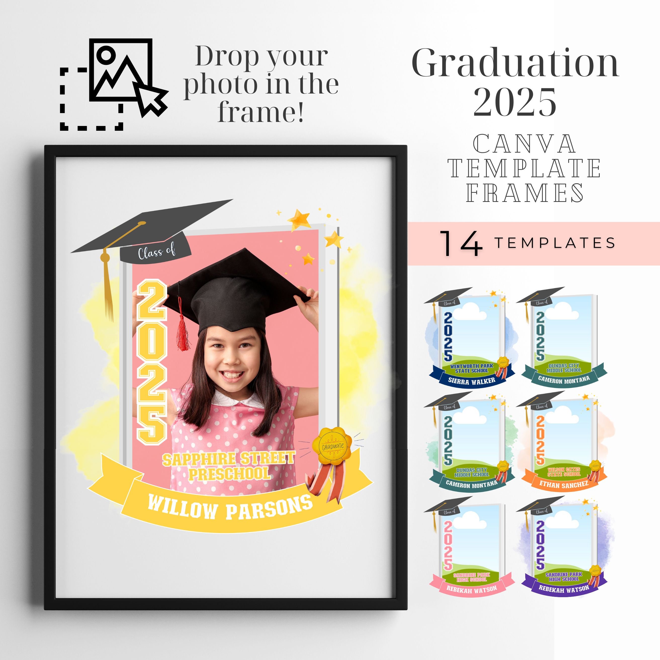 High School Graduation Template Fillable EDITABLE Graduation