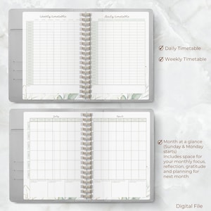 Simple Homeschool Planner 2024 2025 Editable Printable Home Education ...