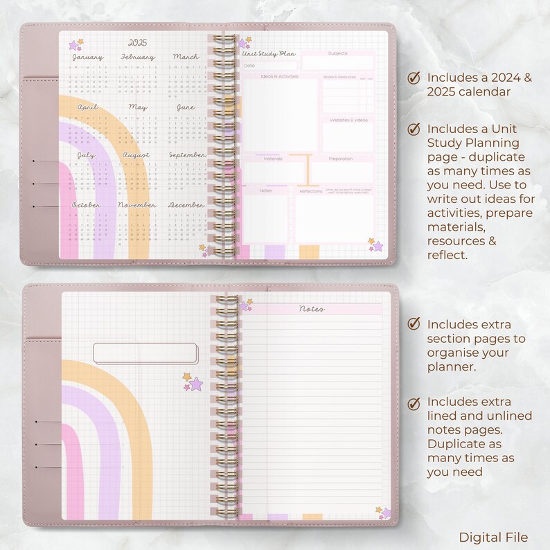 Homeschool Planner, Editable Printable Home Education Plan Record ...