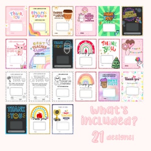 Printable Gift Card Holder Teacher Appreciation Week Color in Present ...