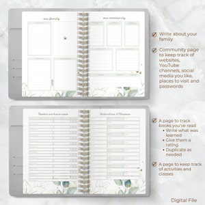 Simple Homeschool Planner 2024 2025 Editable Printable Home Education ...