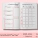 Homeschool Printable Planner 2023 2024 Printable Pink Boho Homeschool ...
