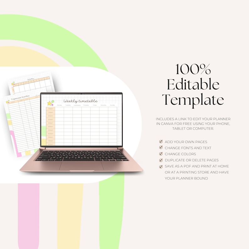 Homeschool Planner, Editable Printable Home Education Plan Record ...