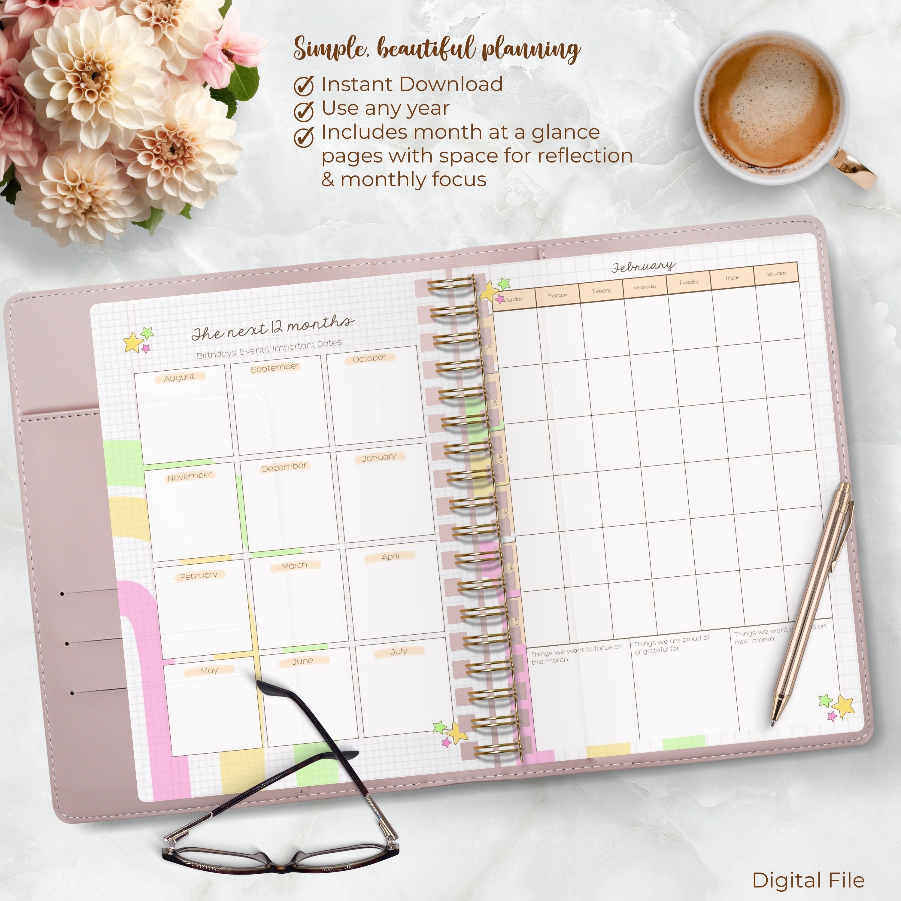 Homeschool Planner, Editable Printable Home Education Plan Record ...