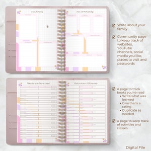 Homeschool Planner 2024 2025 Editable, Printable Home Education Plan ...