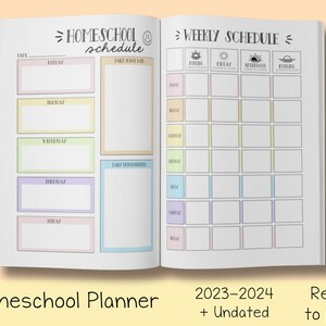 Homeschool Printable Planner 2023 2024 Printable Homeschool Portfolio ...