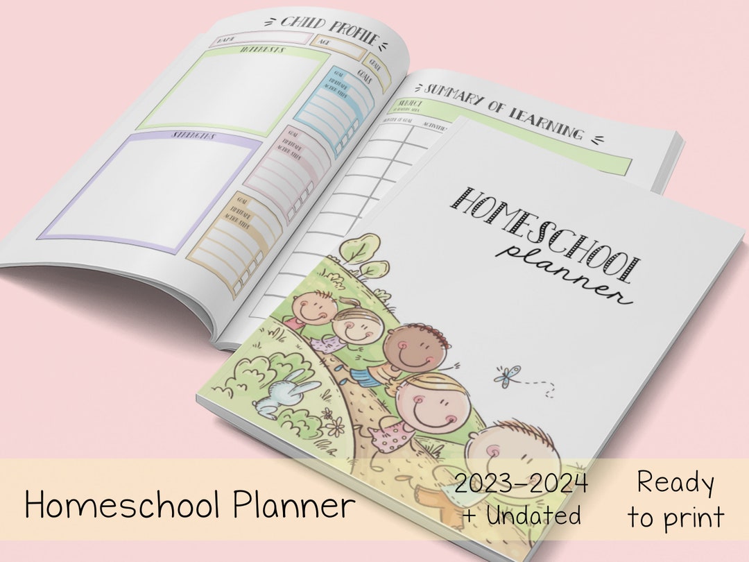 Homeschool Printable Planner 2023 2024 Printable Homeschool Portfolio ...