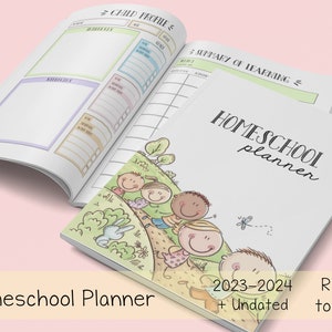 Homeschool Printable Planner 2023 2024 Printable Homeschool Portfolio ...