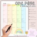 Homeschool Planner Simple Lesson Plan, Teacher Lesson Planner, One Page ...