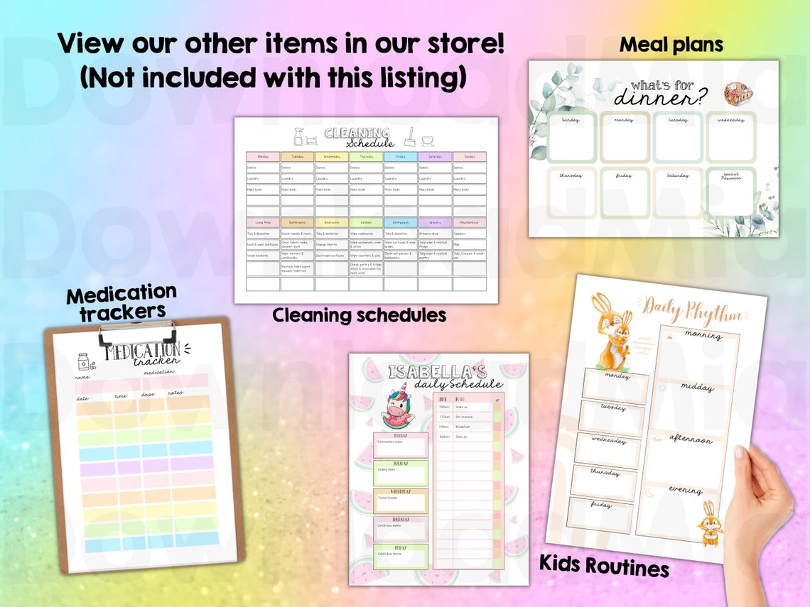 Medication Tracker Chart. Kids Medicine Schedule. Paracetamol Record ...