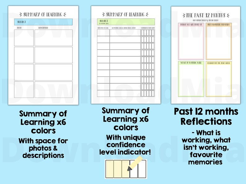 Homeschool Planner Printable Editable Undated Version for USA UK ...