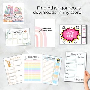 Kids Daily Homeschool Schedule Responsibility Chart, School Routine ...