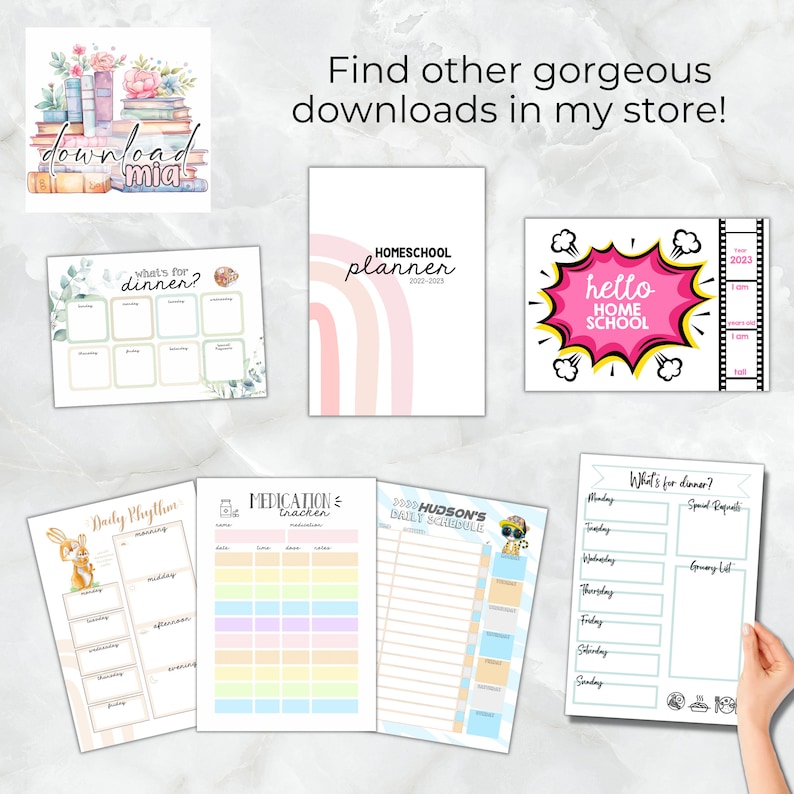 Kids Daily Homeschool Schedule Responsibility Chart, School Routine ...
