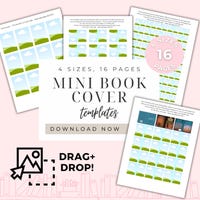 Mini Book Template - Etsy