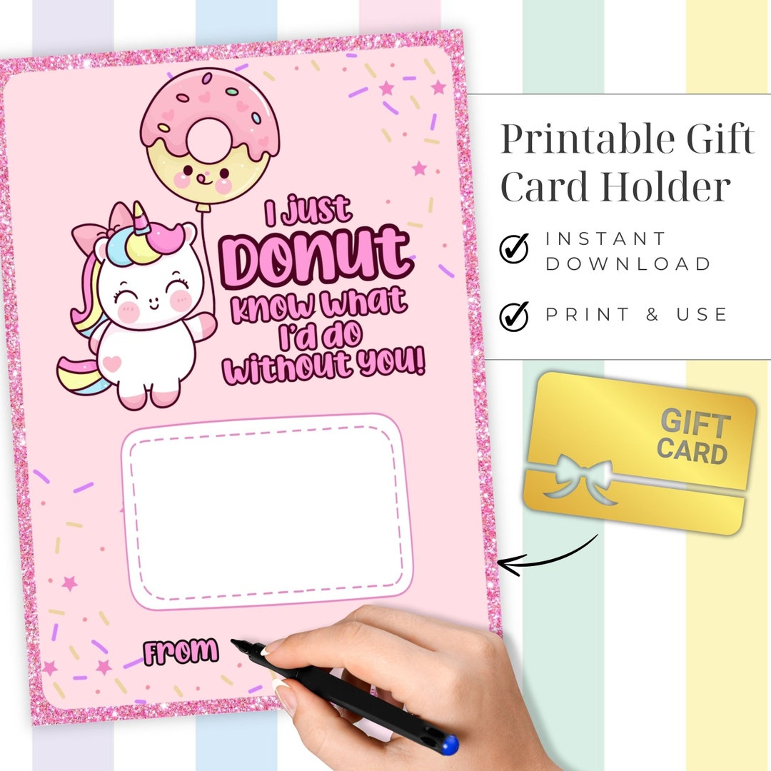 Teacher Appreciation Printable Gift Card Holder Appreciation Week ...