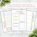Weekly Plan Rainbow Homeschool Kids Printable Editable Schedule to Do ...