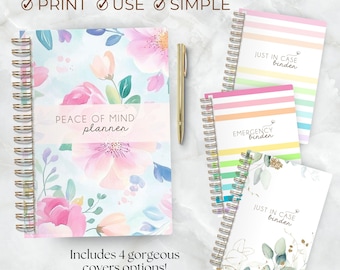 Emergency Plan Binder, Just in Case Printable Emergency Planner ...