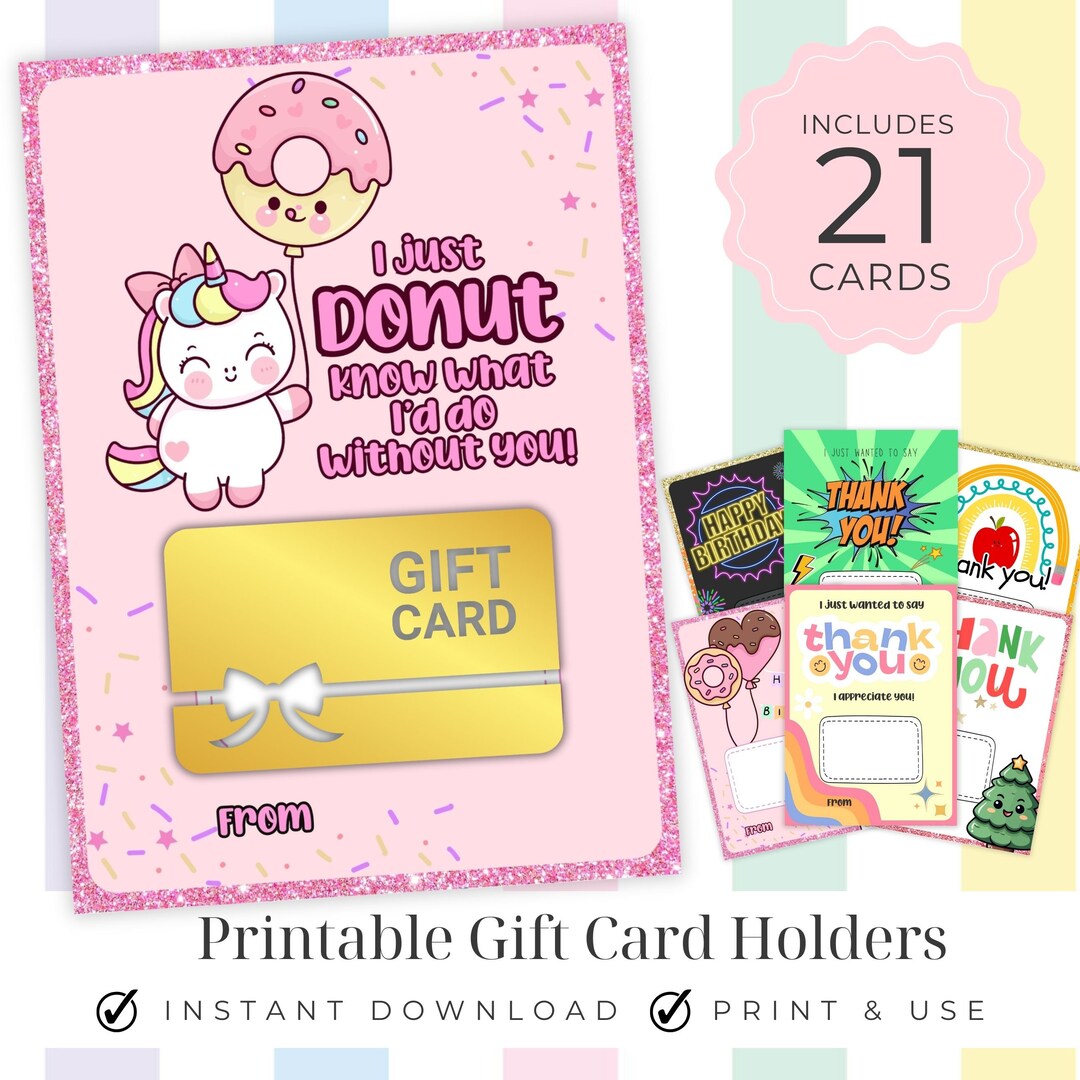 Teacher Appreciation Printable Gift Card Holder Appreciation Week ...