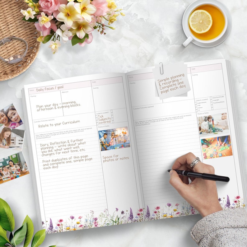 Homeschool Planner, Editable Printable Plan Record for Home Education ...