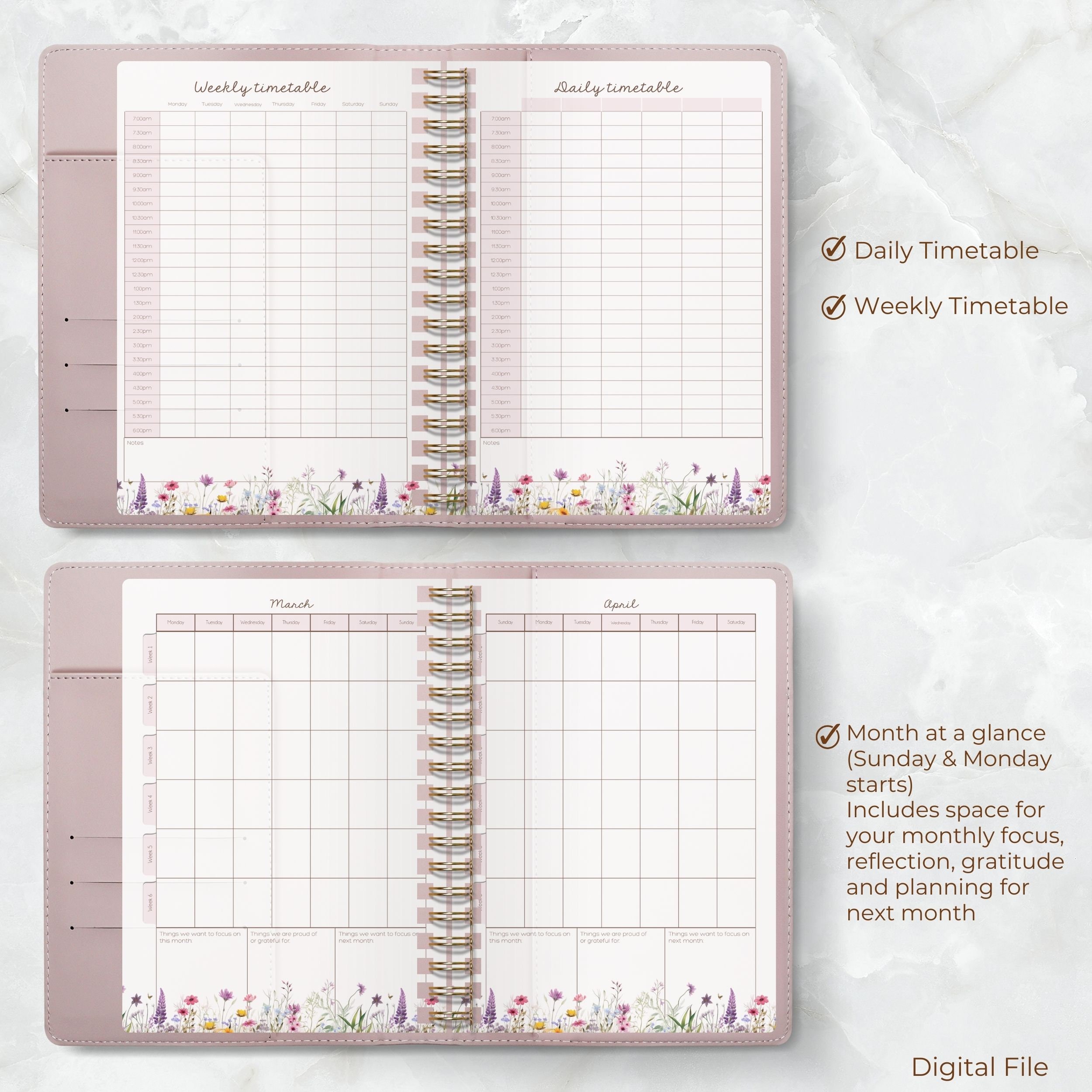 Homeschool Planner, Editable Printable Plan Record for Home Education ...