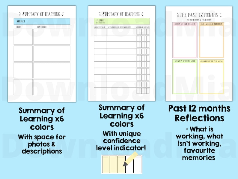 Homeschool Printable Planner 2026 Printable Pastel Rainbow Homeschool ...