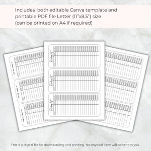 Reading List Bookmark, Printable Library Card Book Mark, Personalised ...