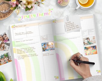 Homeschool Planner, Editable Printable Home Education Plan Record ...