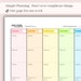 Homeschool Planner Simple Lesson Plan, Teacher Lesson Planner, One Page ...
