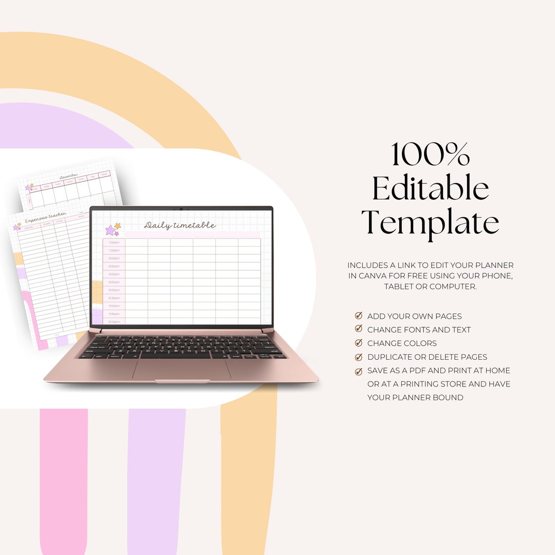 Editable Homeschool Planner, Printable Home Education Plan Record ...